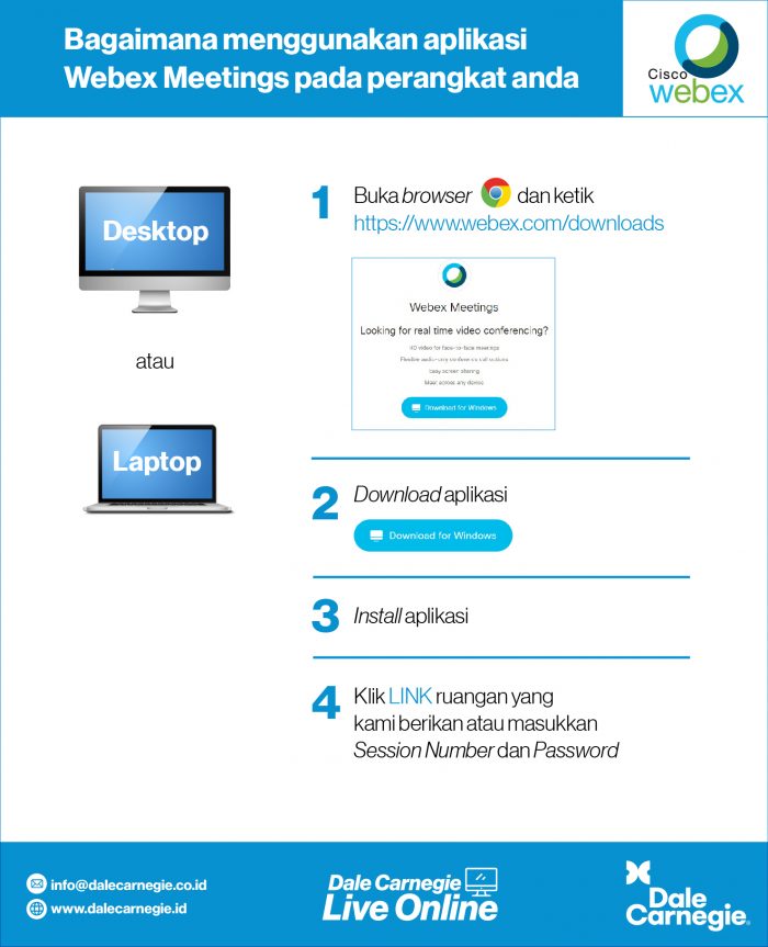 Cara Menggunakan Webex Meetings - Dale Carnegie : Dale Carnegie